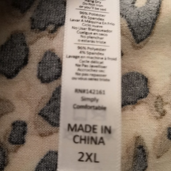 LuLaRoe | Tops | Lularoe Lynnae Tunic Top 2xl Leopard Print Unicorn ...